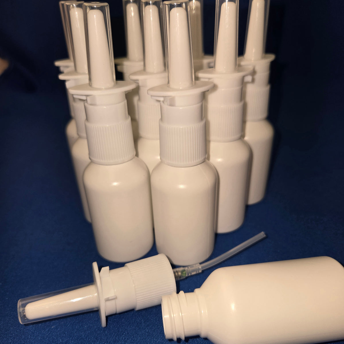 Pharma-quality 20ml HDPE Nasal Pump Sprayer & Bottle Sets 10 Pack-NO L ...